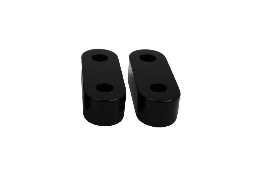 1/2″ POLARIS RISER BLOCKS, BLACK / PR (FOR FLAT PLATE STEERING POSTS ...